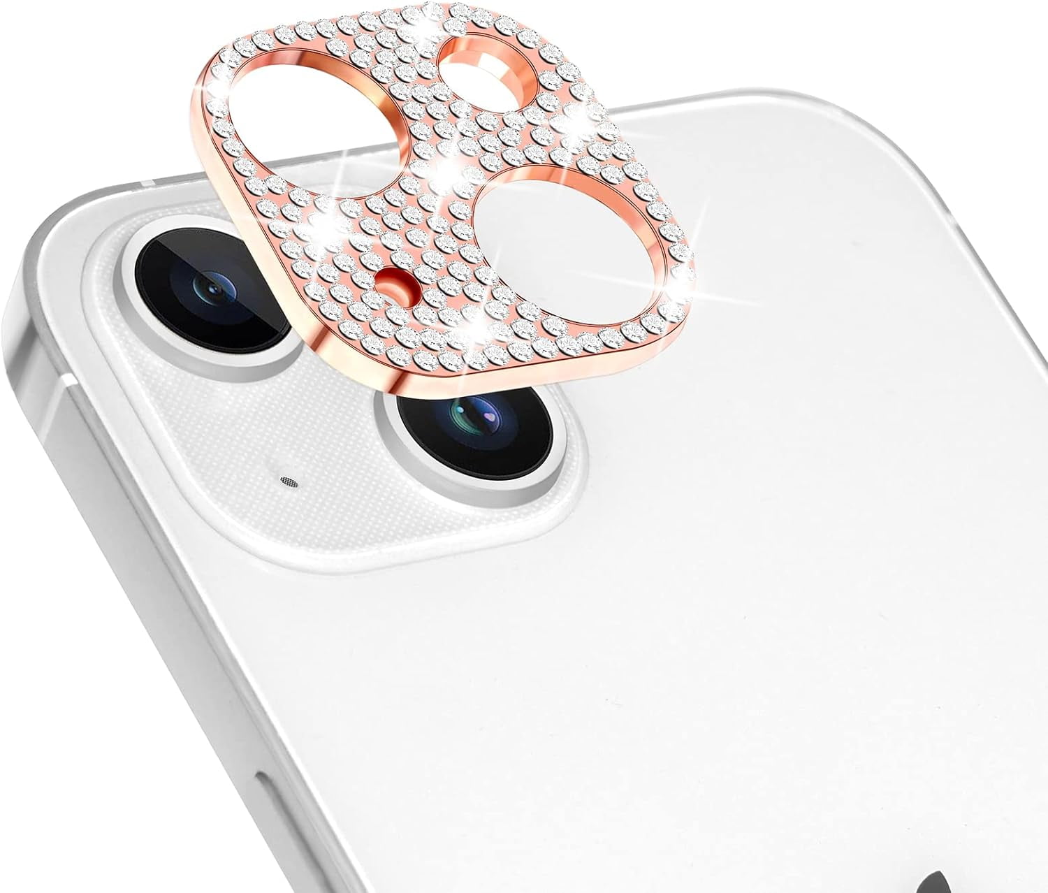 Dteck for iPhone 15 Plus Camera Lens Protector Bling, Glitter Diamond ...