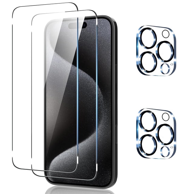 Dteck for iPhone 16 Pro Max Screen Protector + Camera Lens Protector ...