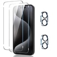 Dteck for iPhone 16 Screen Protector + Camera Lens Protector, Tempered ...
