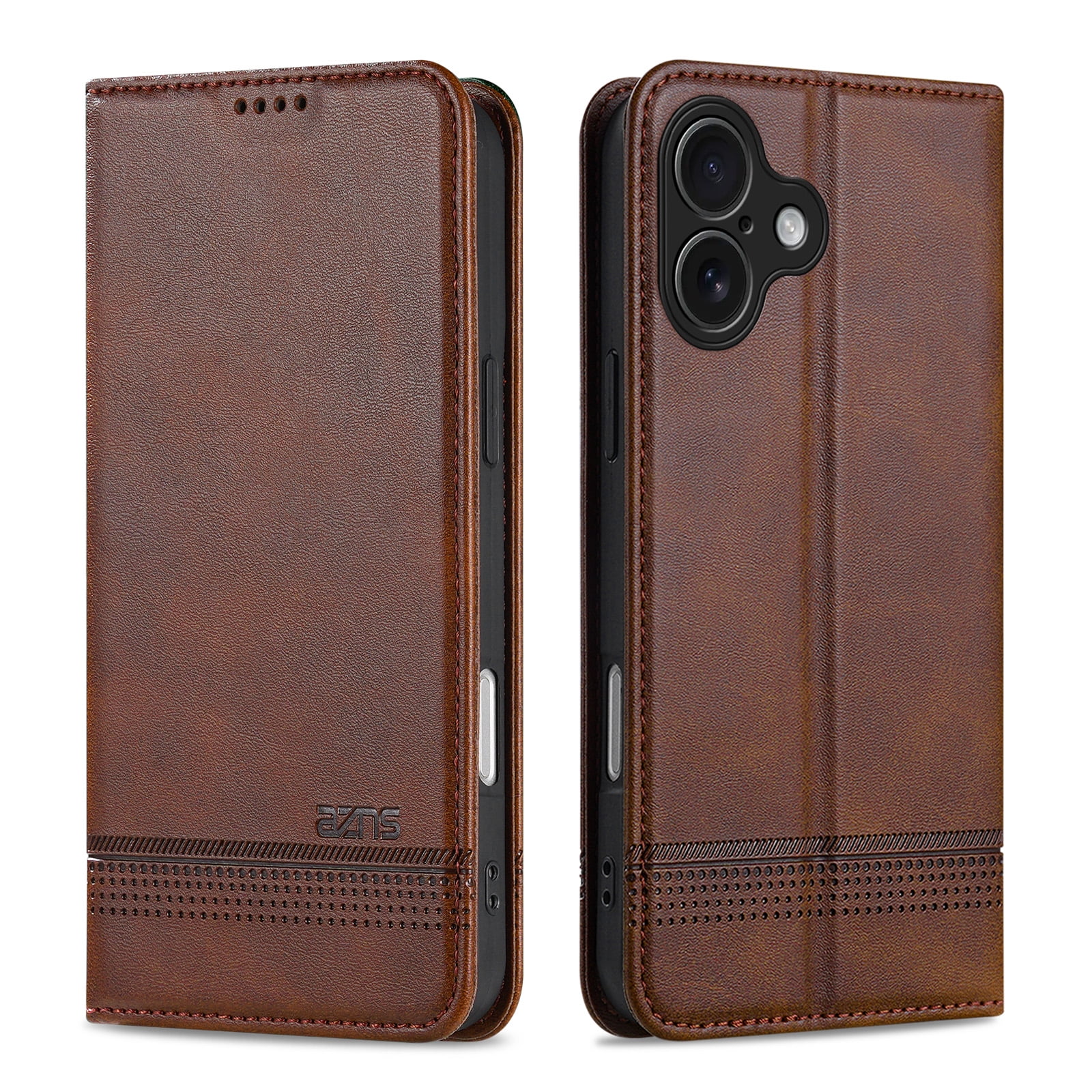 Dteck for iPhone 17 Case, Shockproof Magnetic Wallet Card Slots PU ...