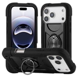 Dteck for iPhone 17 Pro Case with Double Ring Stand, Heavy Duty ...
