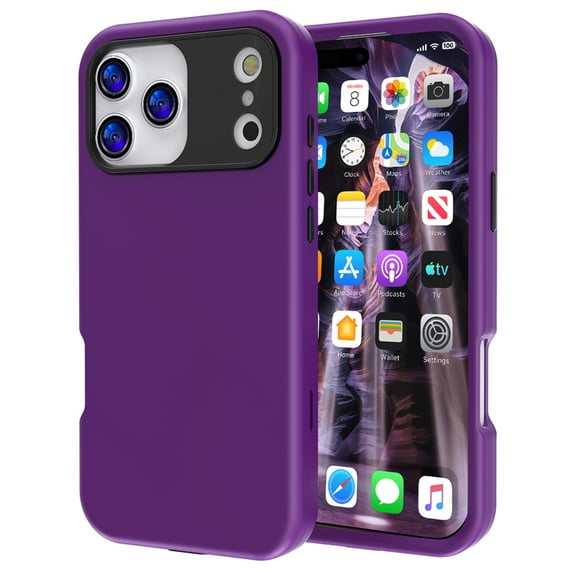 Dteck for iPhone 17 Pro Max Case, Three Layer Heavy Duty Shockproof ...