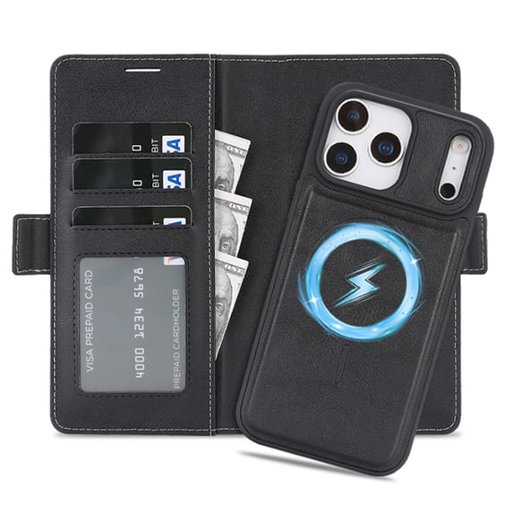 Dteck for iPhone 17 Pro Max Detachable Wallet Case with Card Holder, 2 ...