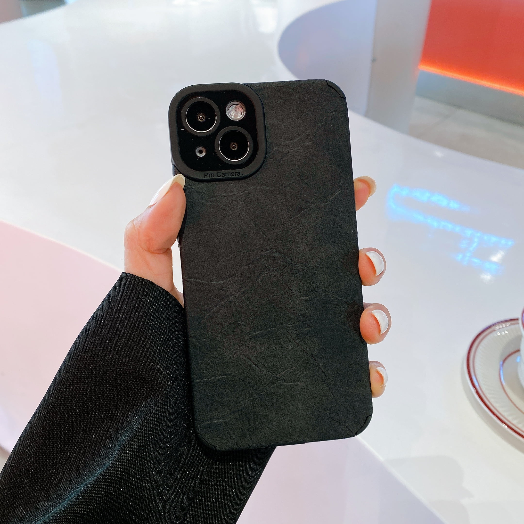 Dteck for iPhone XS/ iPhone X 5.8 Inch, Skin-feeling Wrinkle Soft TPU ...