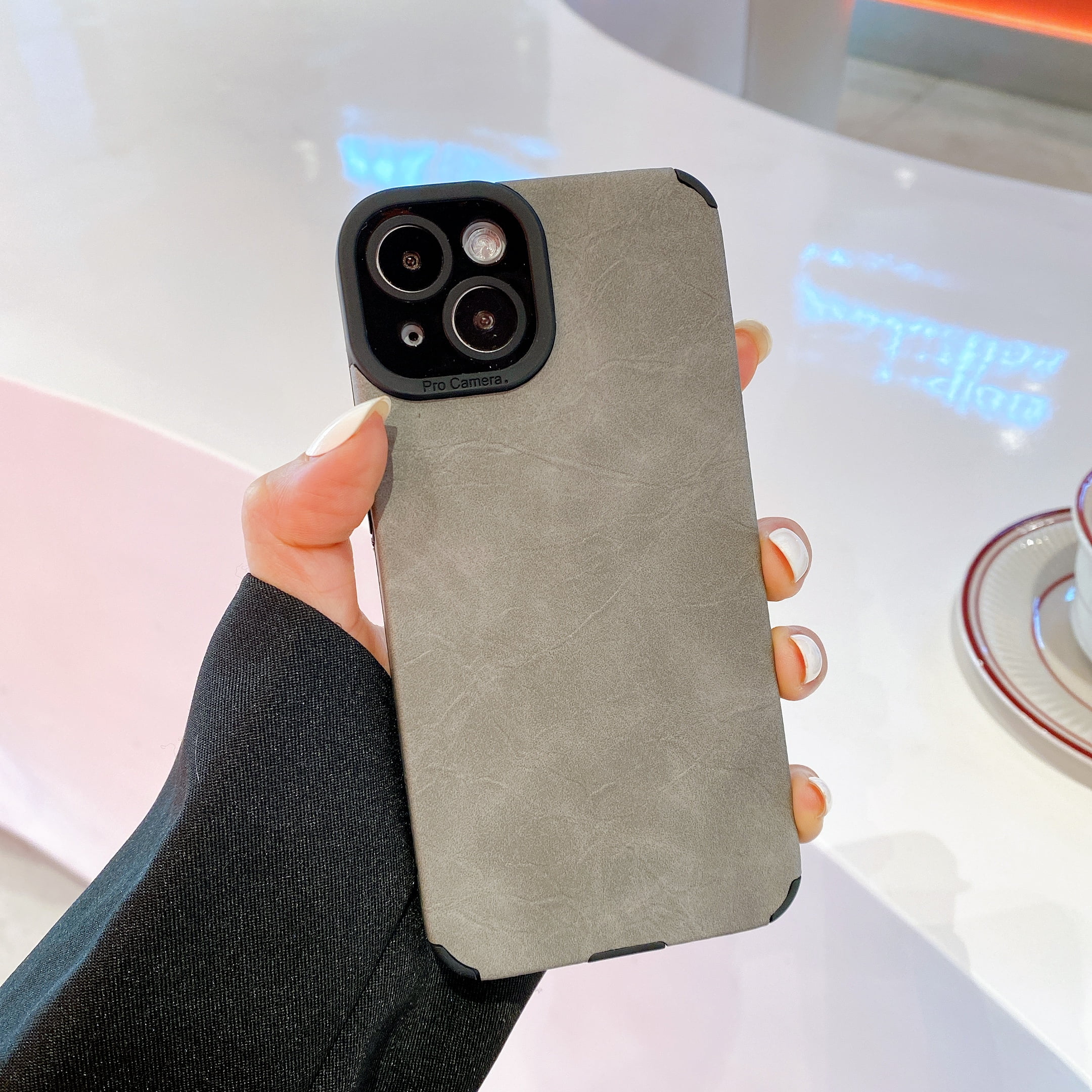 Dteck for iPhone XS/ iPhone X 5.8 Inch, Skin-feeling Wrinkle Soft TPU ...