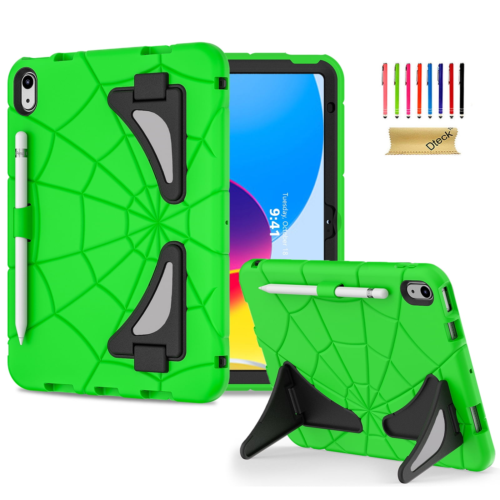 Dteck iPad 10th Generation Case for Kids, Kids-Friendly Silicone ...