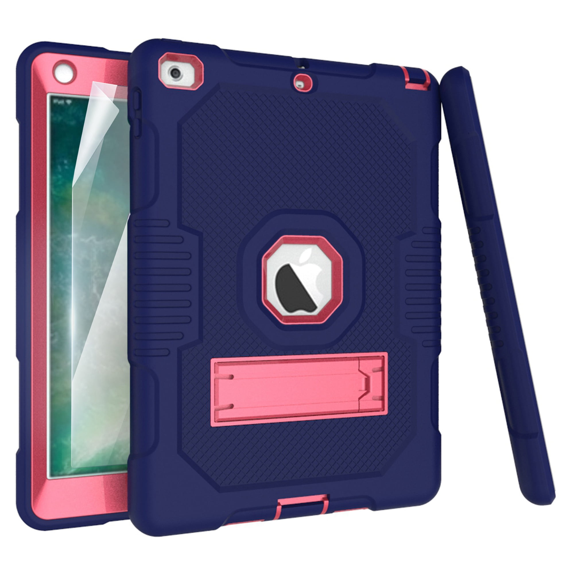 Dteck iPad 6th Generation Case with PET Screen Protector, Kids Case For ...