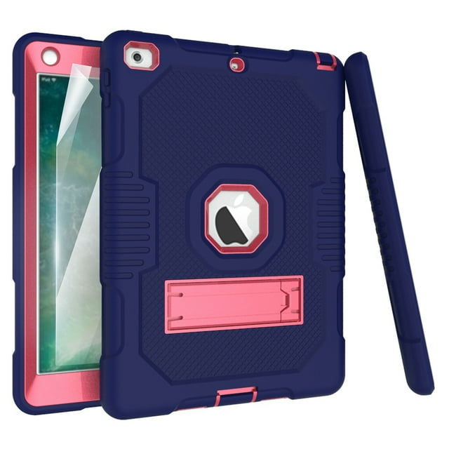 Dteck iPad 6th Generation Case with PET Screen Protector, Kids Case For ...