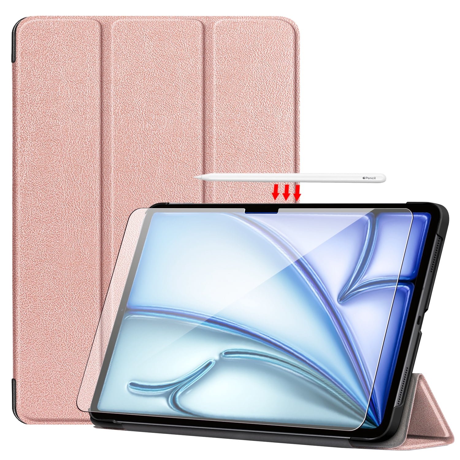 Dteck for iPad Air 11 Inch Case (M2) 2024, iPad Air 6th Generation Case ...