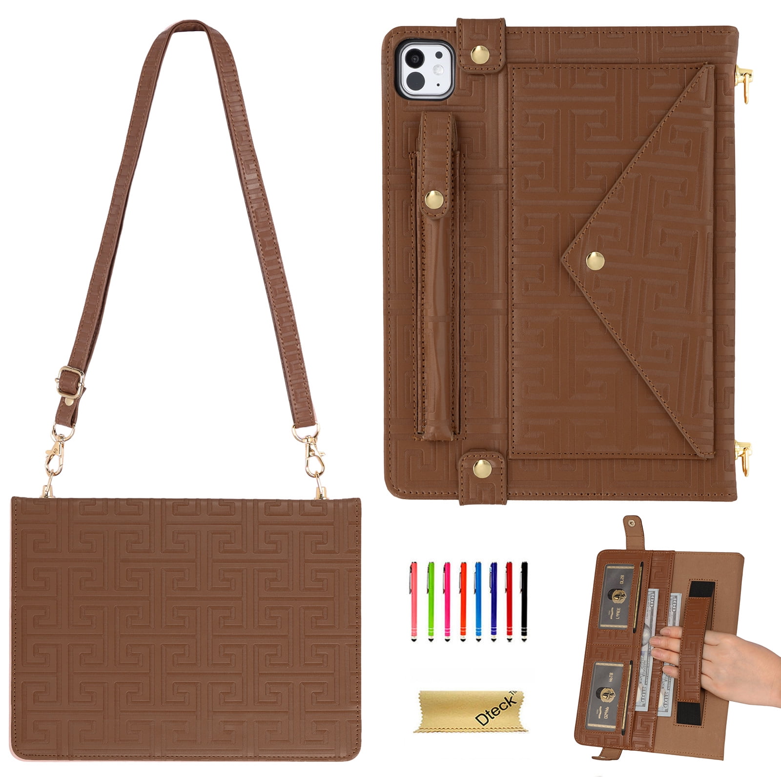 Dteck for iPad Air 13 Inch Case M2 (2024), Portfolio Case Shoulder Bag ...