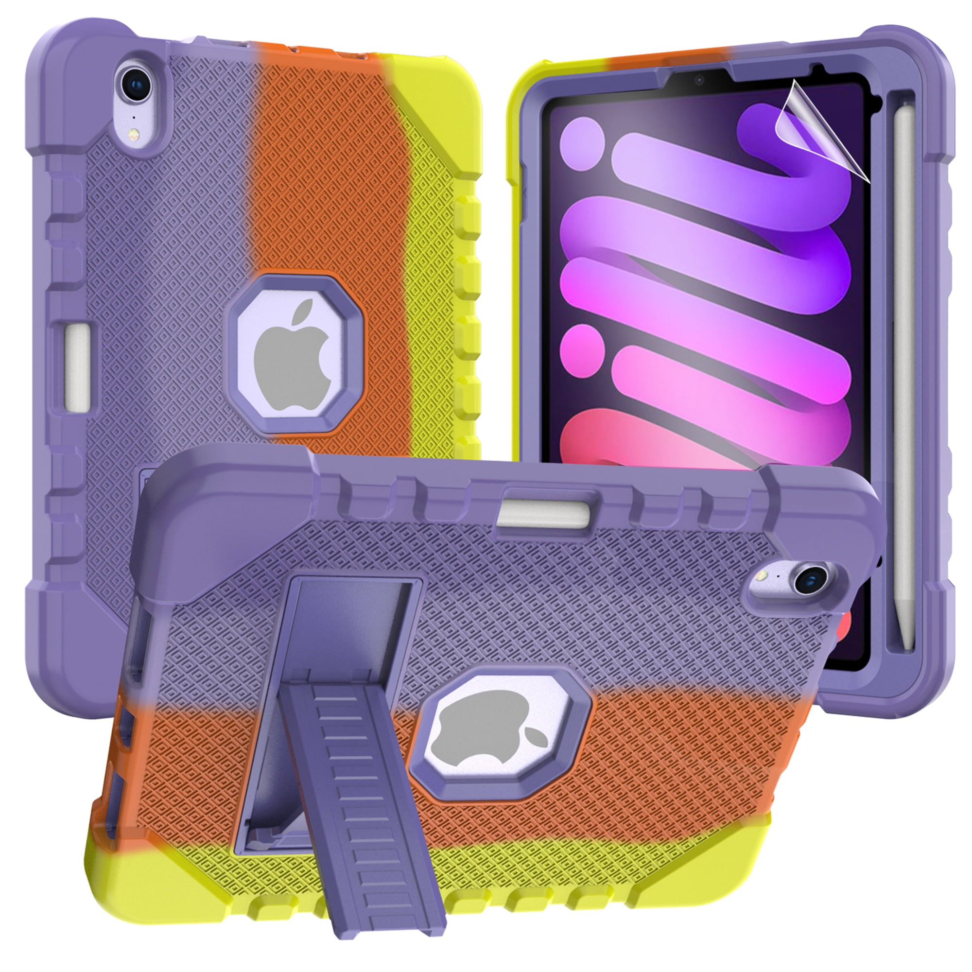 Dteck iPad Mini 6 Case with Screen Protector, iPad Mini 6th Generation ...