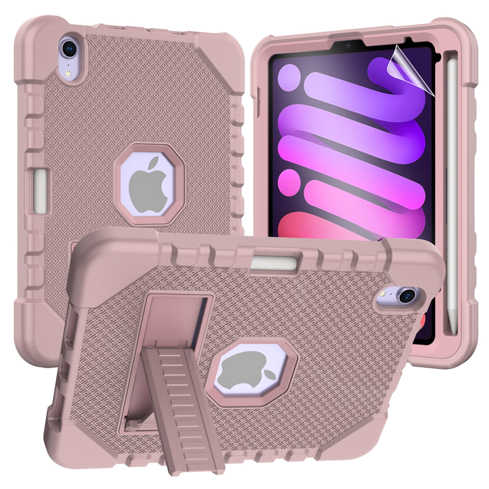 Dteck iPad Mini 6 Case with Screen Protector, iPad Mini 6th Generation ...