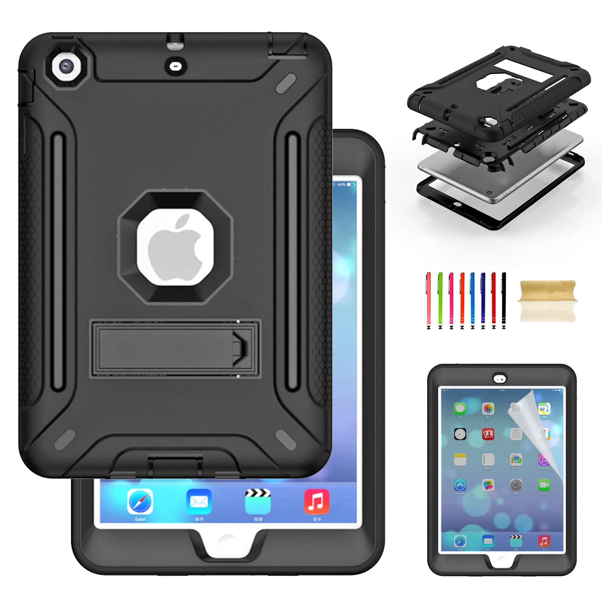 Dteck iPad Mini Case with Screen Protector, iPad Mini 2 Case, iPad Mini 3 Case, iPad mini Retina ...