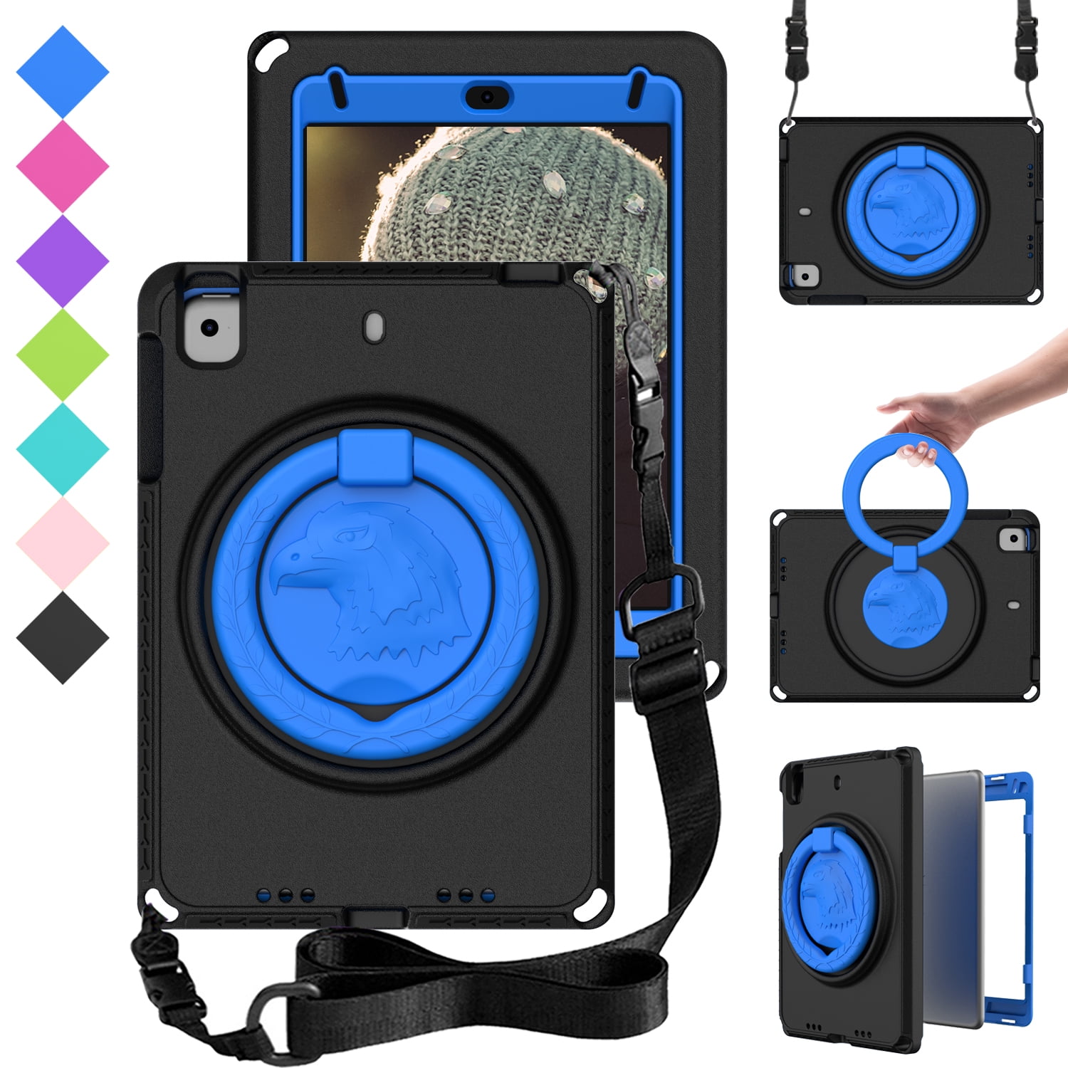 Dteck for iPad mini Case 7.9" with Screen Protector, 360 Rotating ...