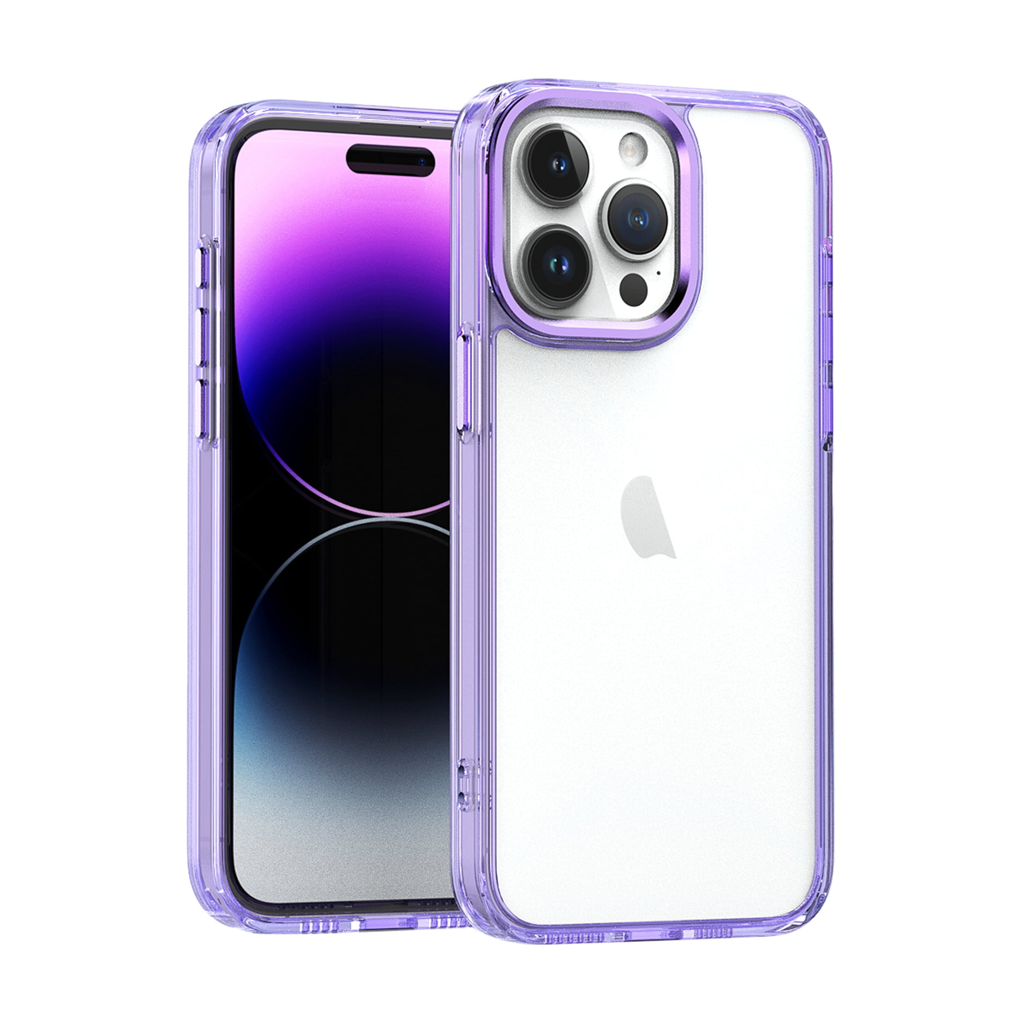 Dteck for iPhone 13 Pro Case Clear with Color Border, Hybrid Protective ...