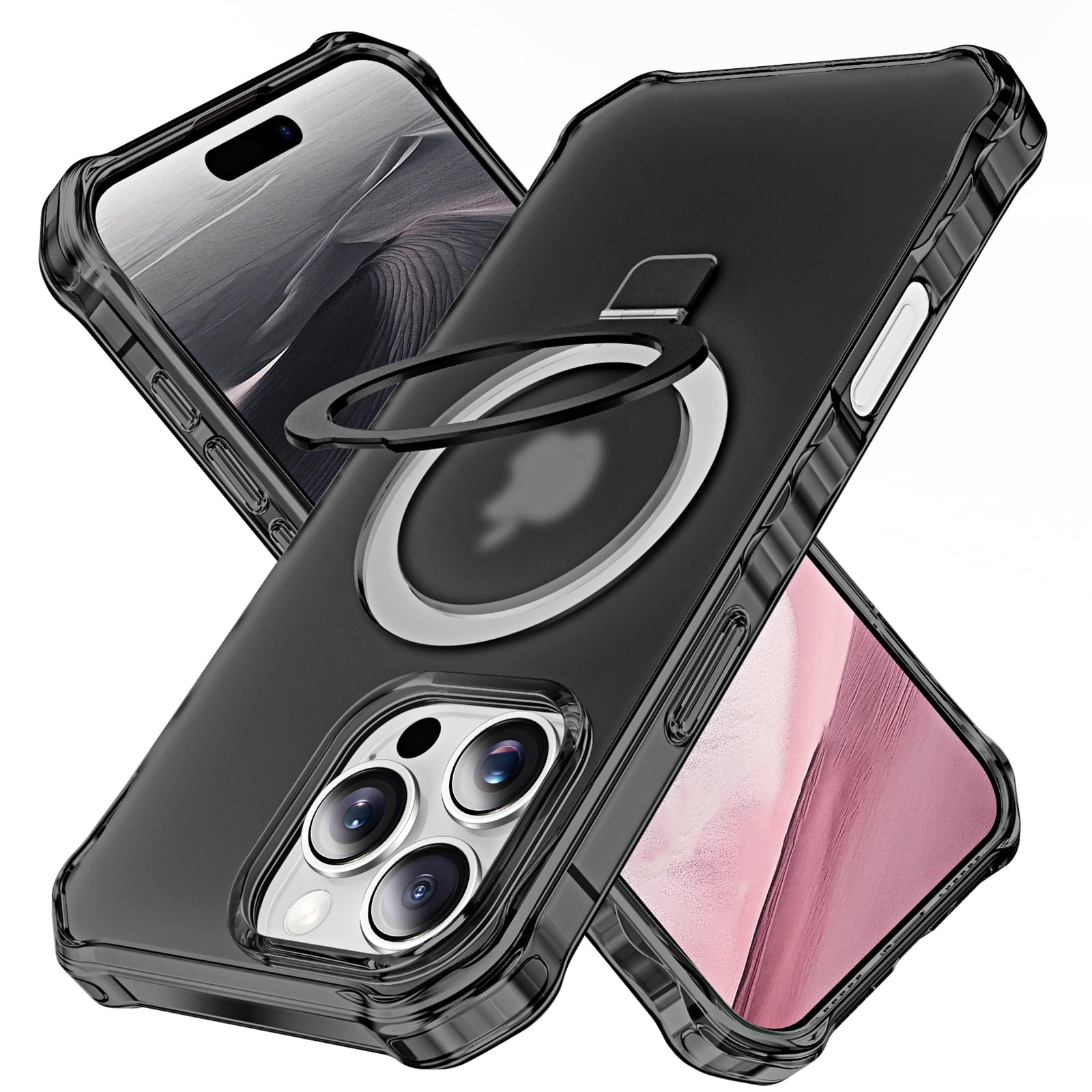 Dteck for iPhone 13 Pro Max Case with Rotating Magnetic Stand, Compatible with MagSafe, Military ...