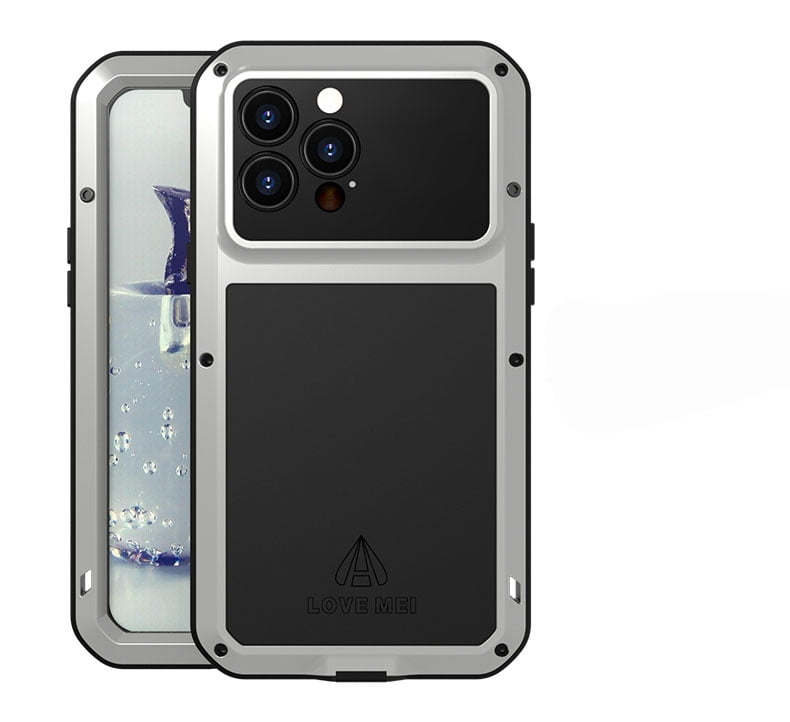 Dteck iPhone 13 Pro Max Heavy Duty Case, Outdoor Aluminum Metal ...