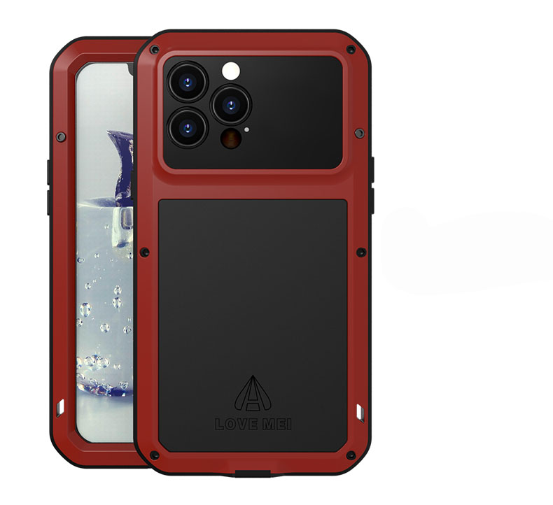 Dteck iPhone 13 Pro Max Heavy Duty Case, Outdoor Aluminum Metal ...
