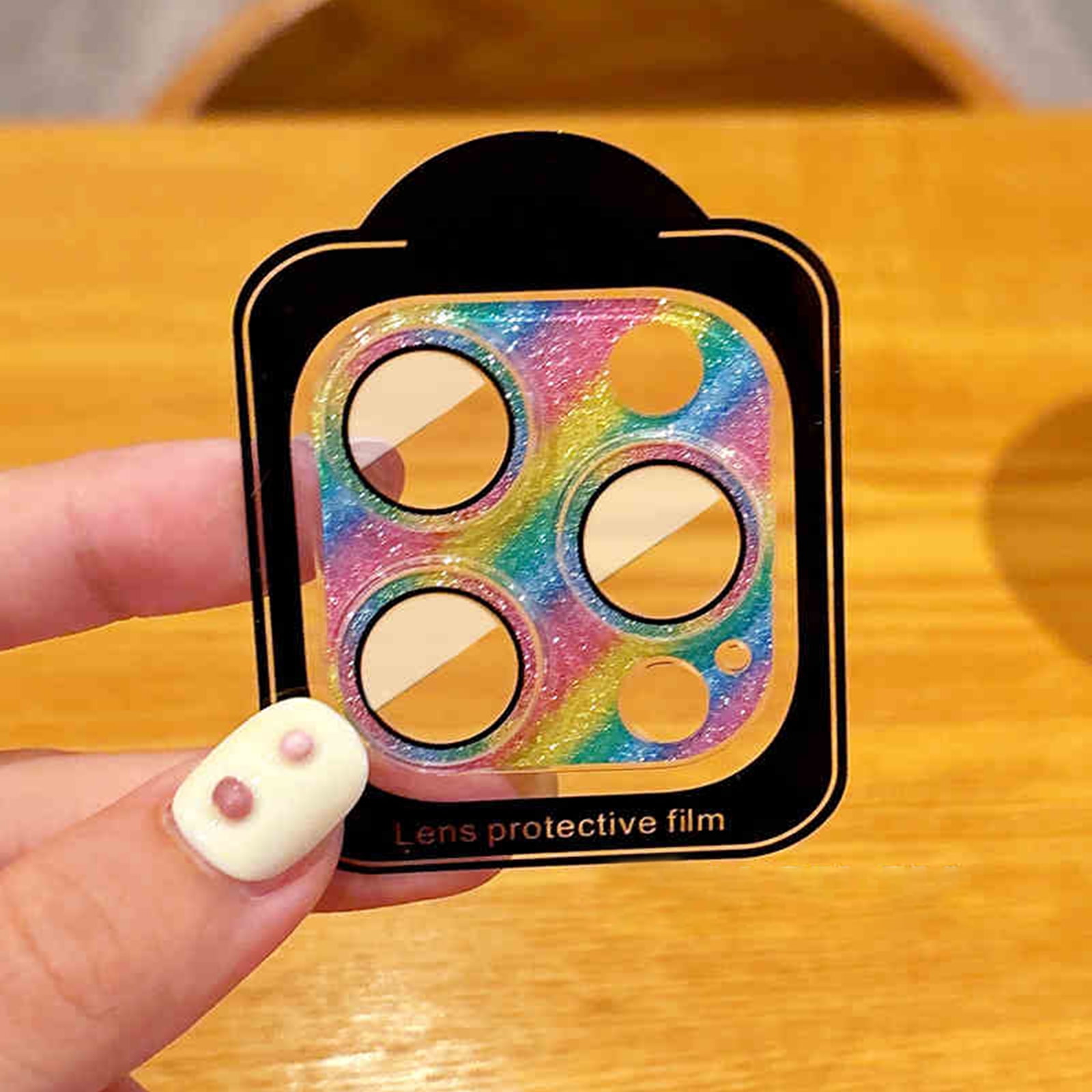 Dteck for iPhone 14 Bling Camera Lens Protector Tempered Glass Screen ...