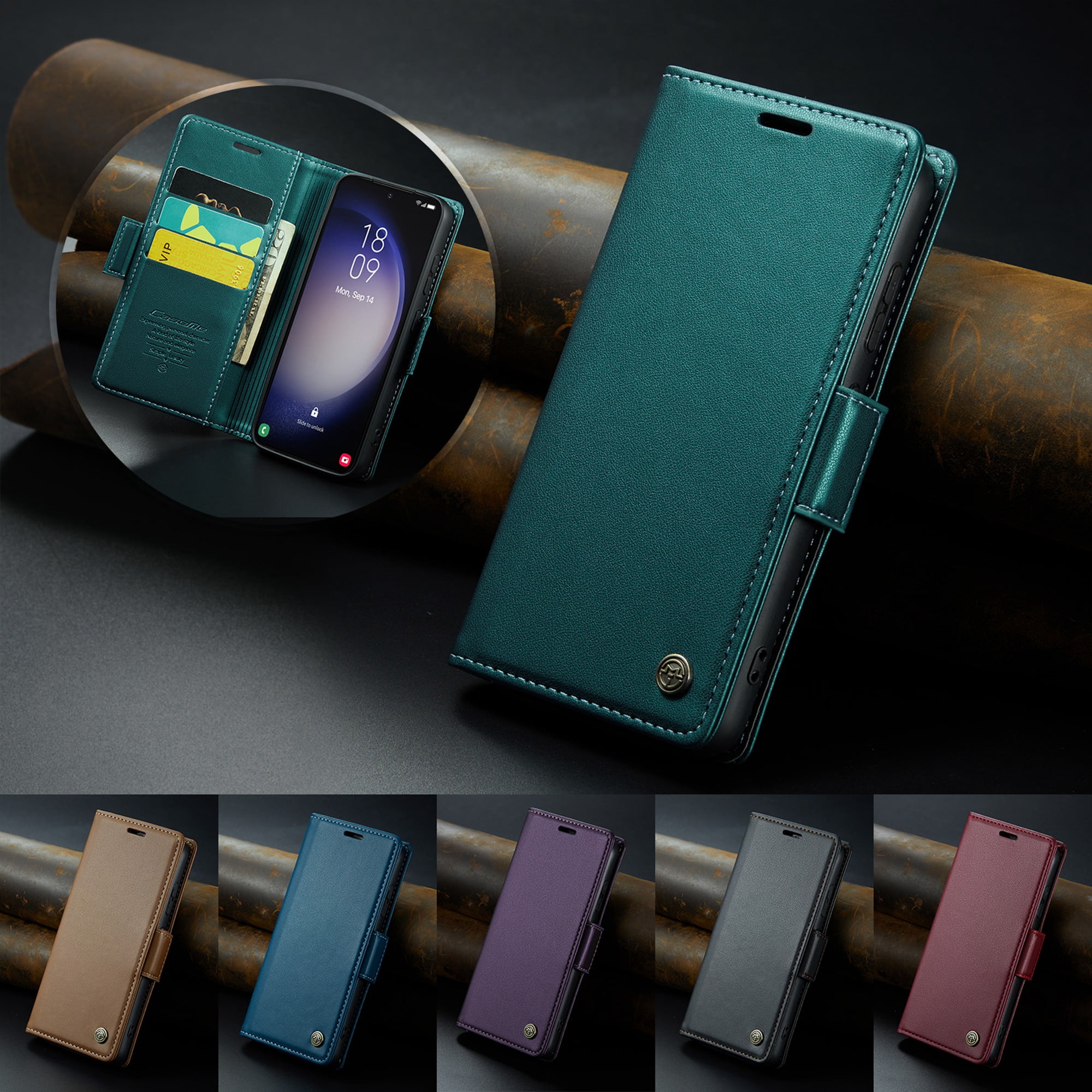 Dteck iPhone 14 Case, RFID Blocking iPhone 14 Wallet Case for Women Men ...