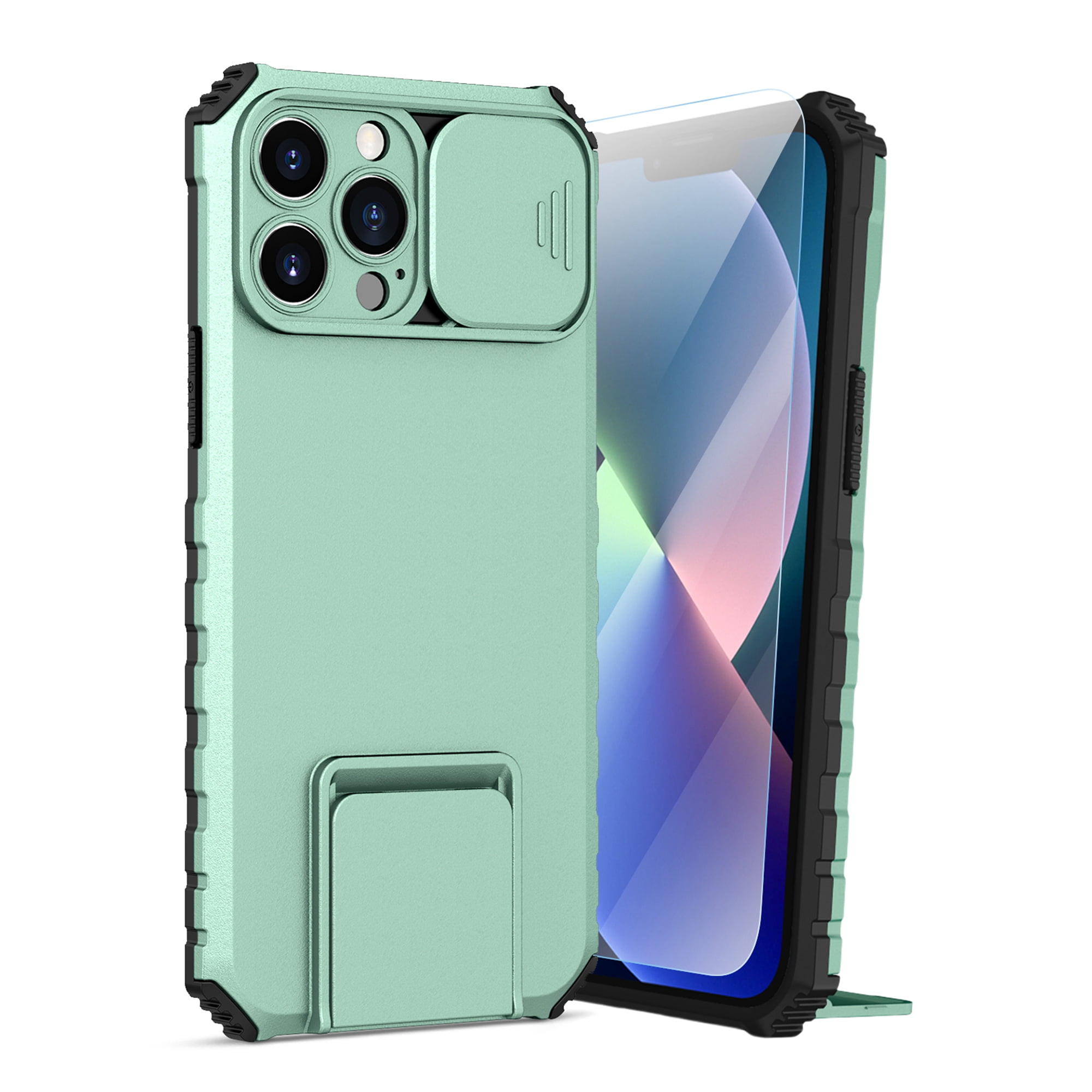 Dteck for iPhone 14 Plus Case with Screen Protector, Slide Camera ...