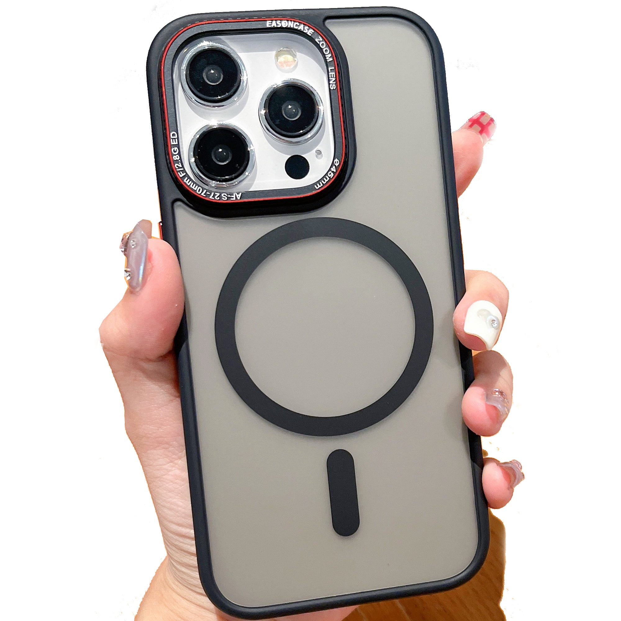 Dteck for iPhone 14 Pro Max Case with Integrated Camera Lens Ring Protection, Compatible with ...