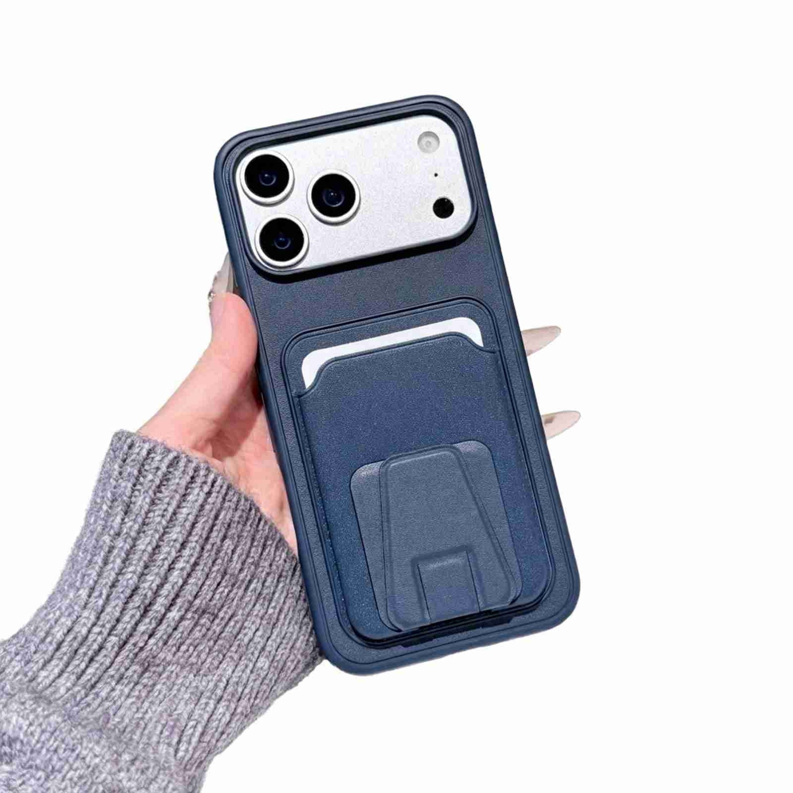 Dteck for iPhone 15 Back Wallet Card Holder Kickstand Case, Ultra Slim ...