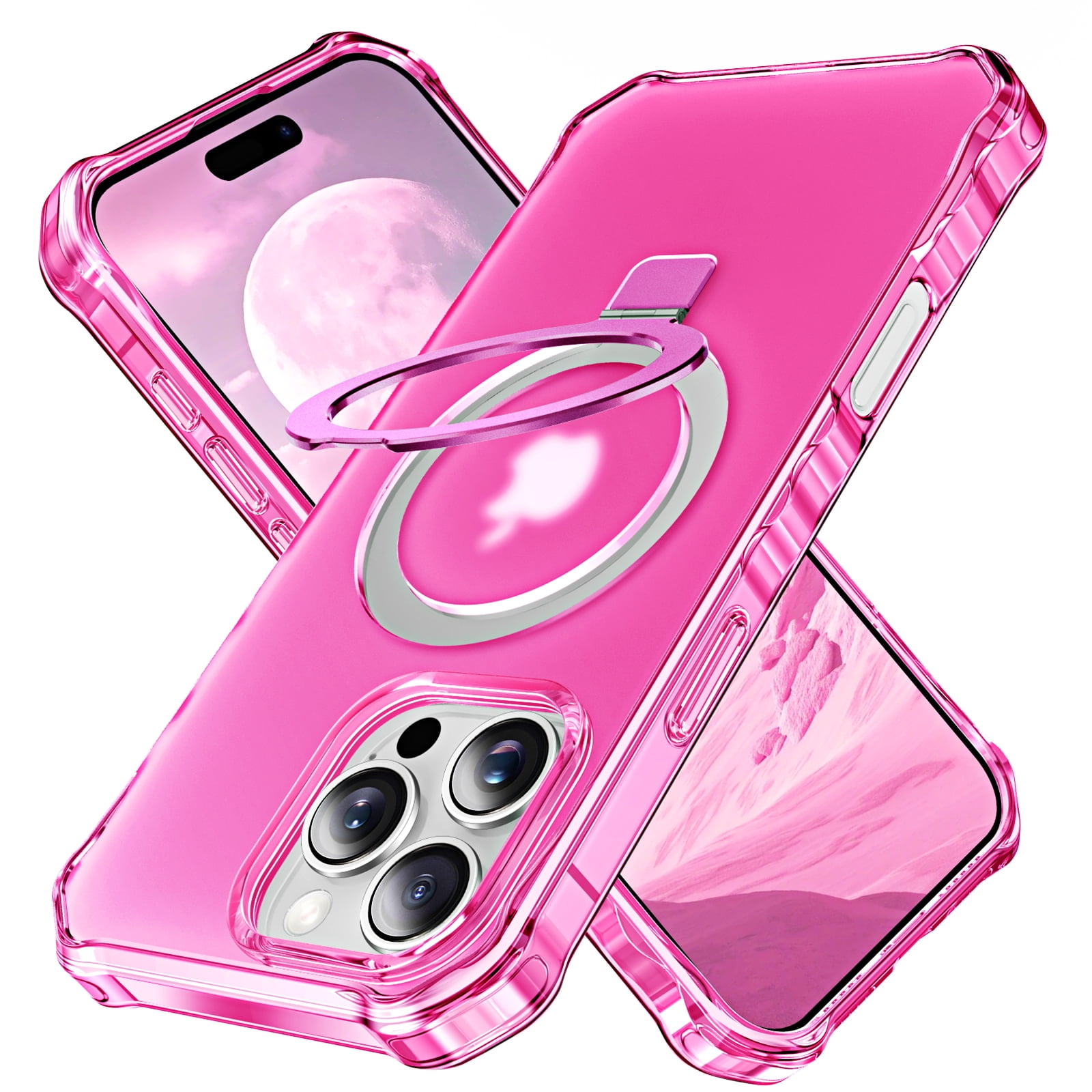 Dteck for iPhone 15 Pro Max Case with Rotating Magnetic Stand ...