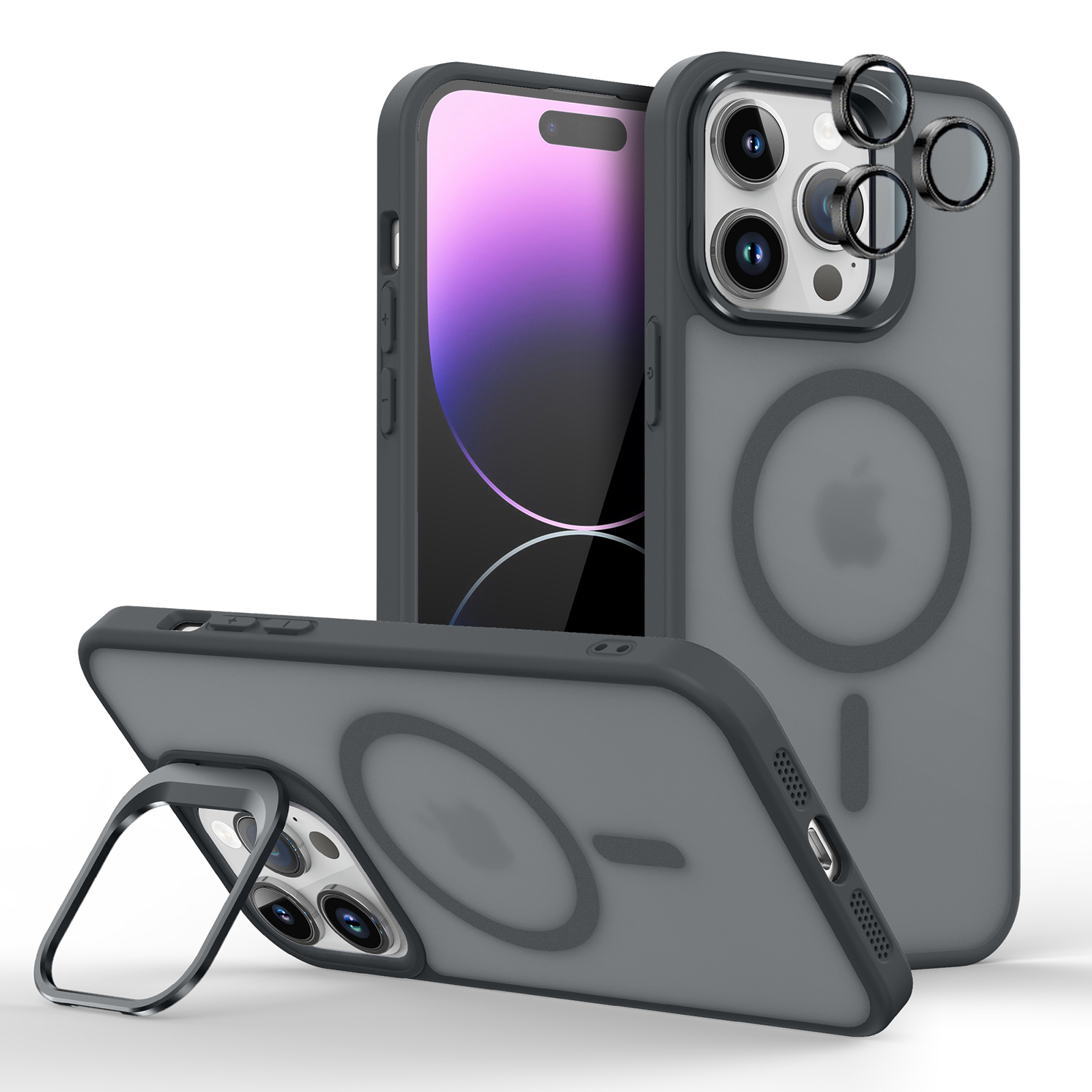 Dteck for iPhone 16 Pro Case with Individual Camera Cover, Compatible ...