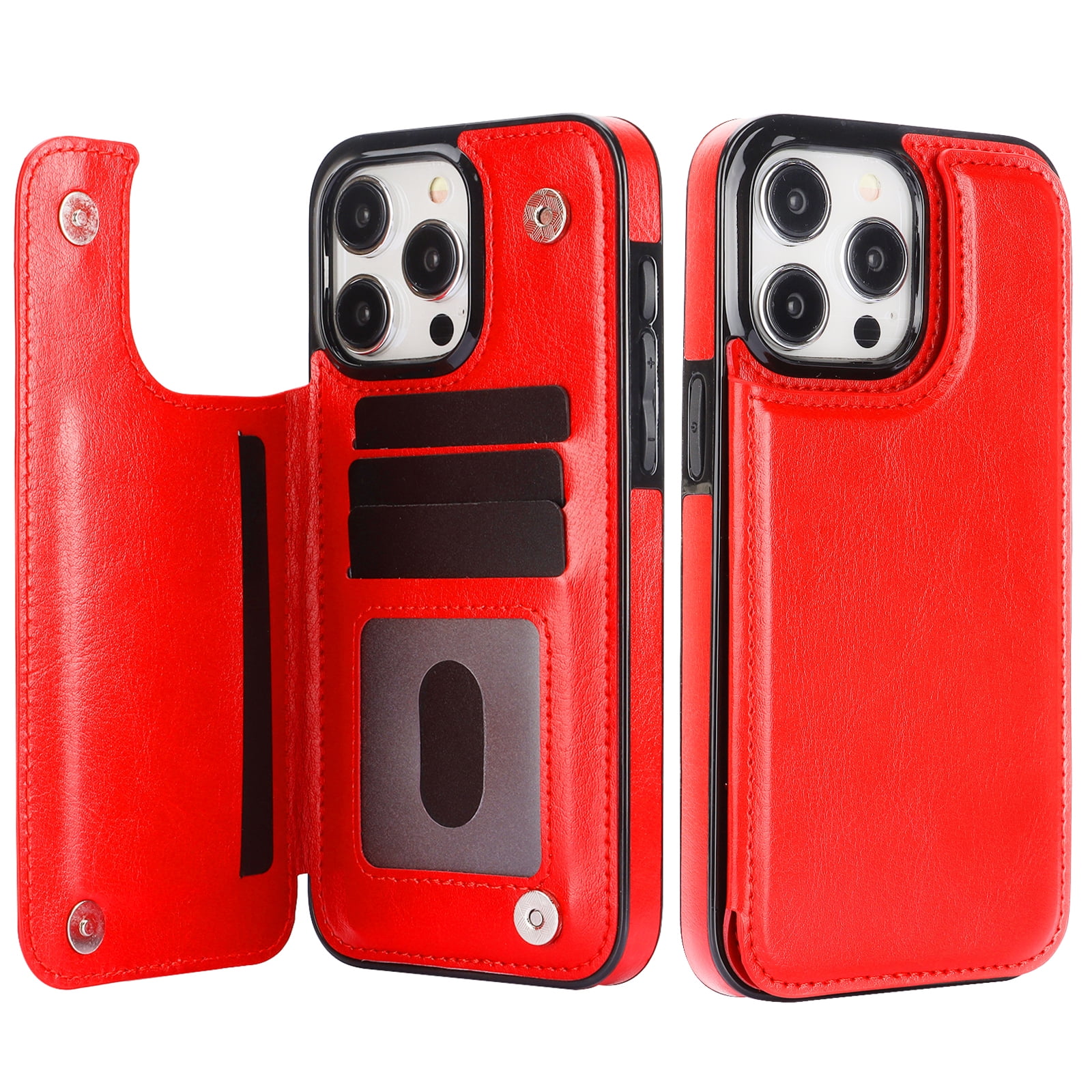 Dteck for iPhone 16 Pro Wallet Case with Card Holder, Classic PU ...