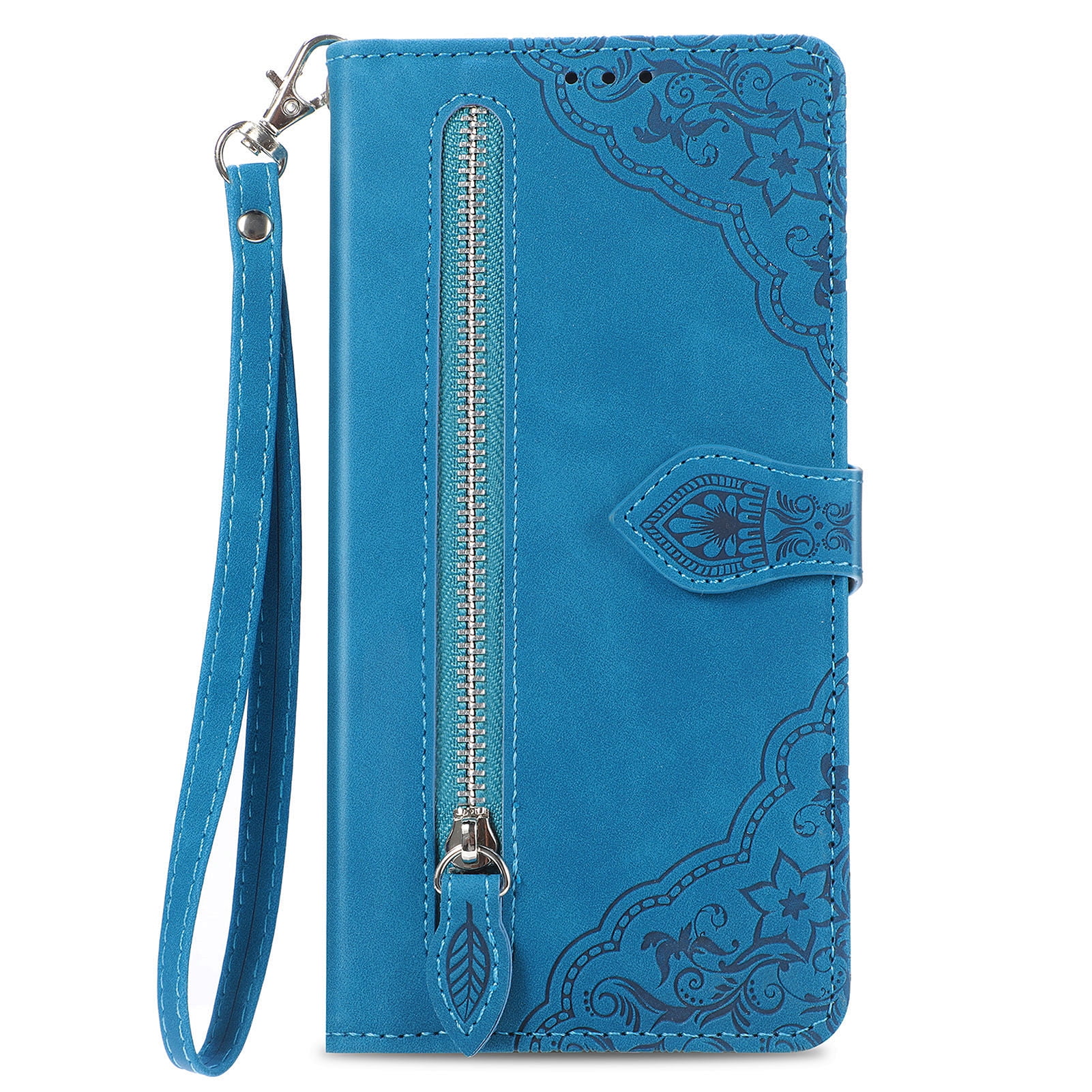 Dteck iPhone 16 Wallet Case, Card Holder, Zipper Pocket, Magnetic Flip ...