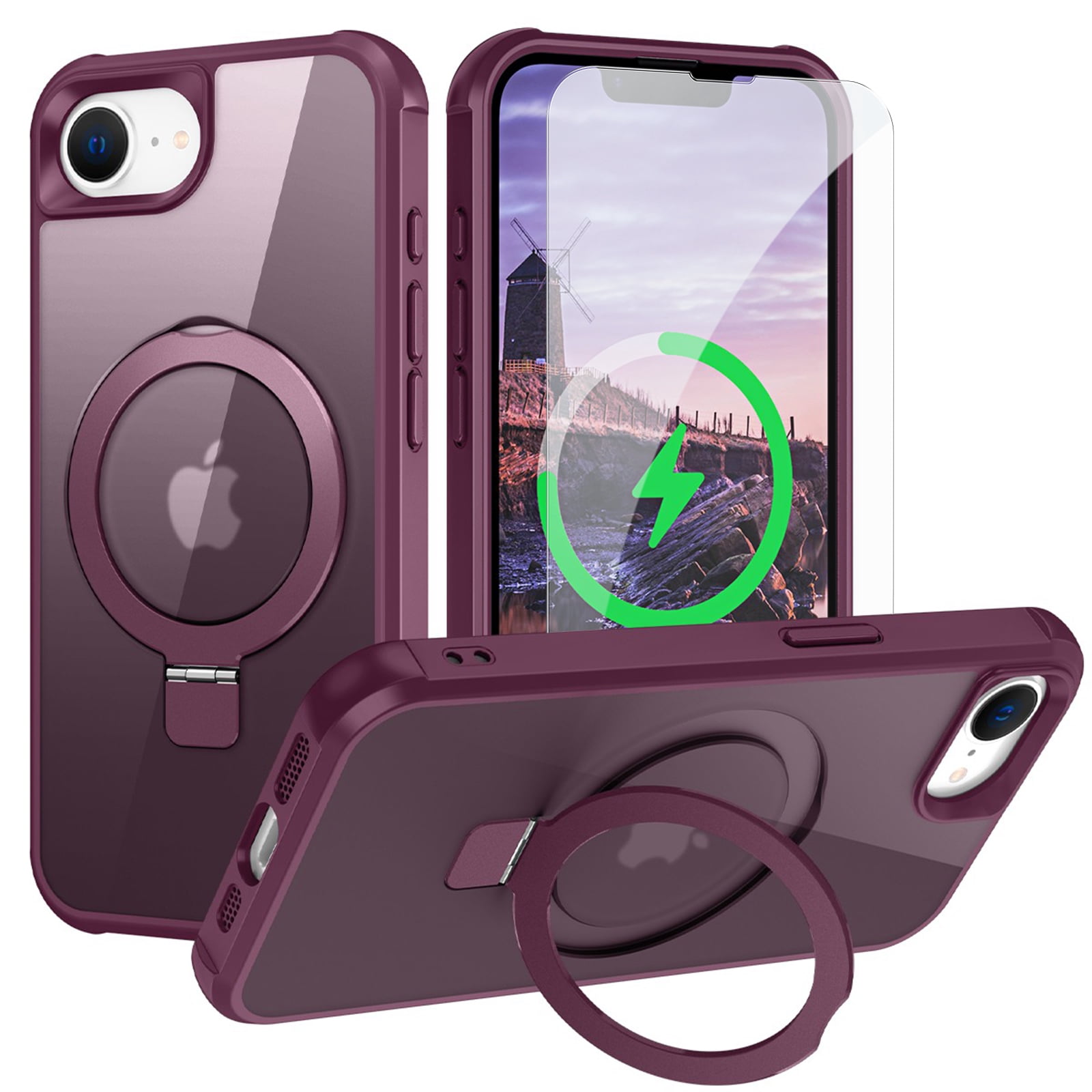 Dteck for iPhone 16e Case with Screen Protector, Magnetic for iPhone ...