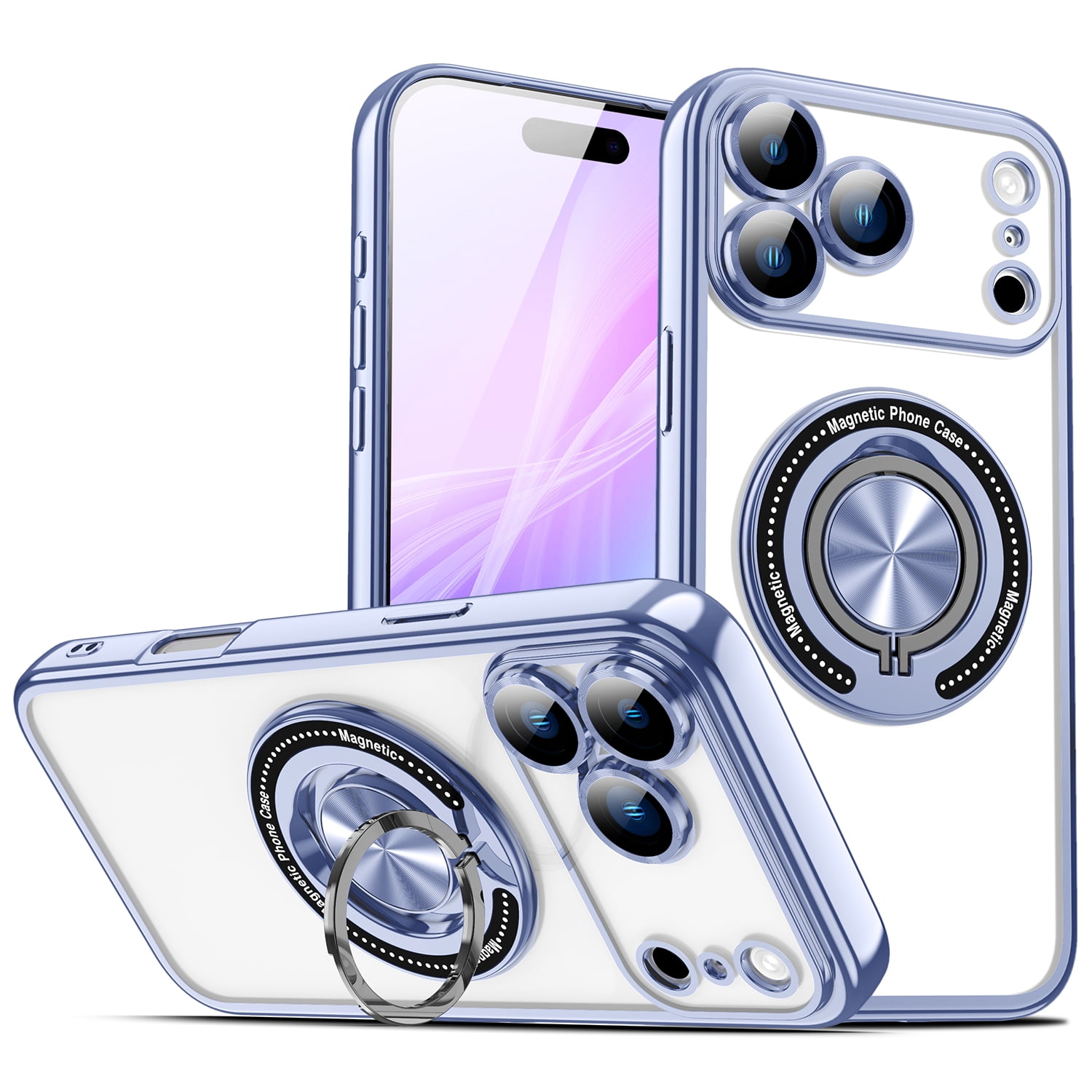 Dteck for iPhone 17 Pro Max Case with Invisible Magnetic Ring Stand ...