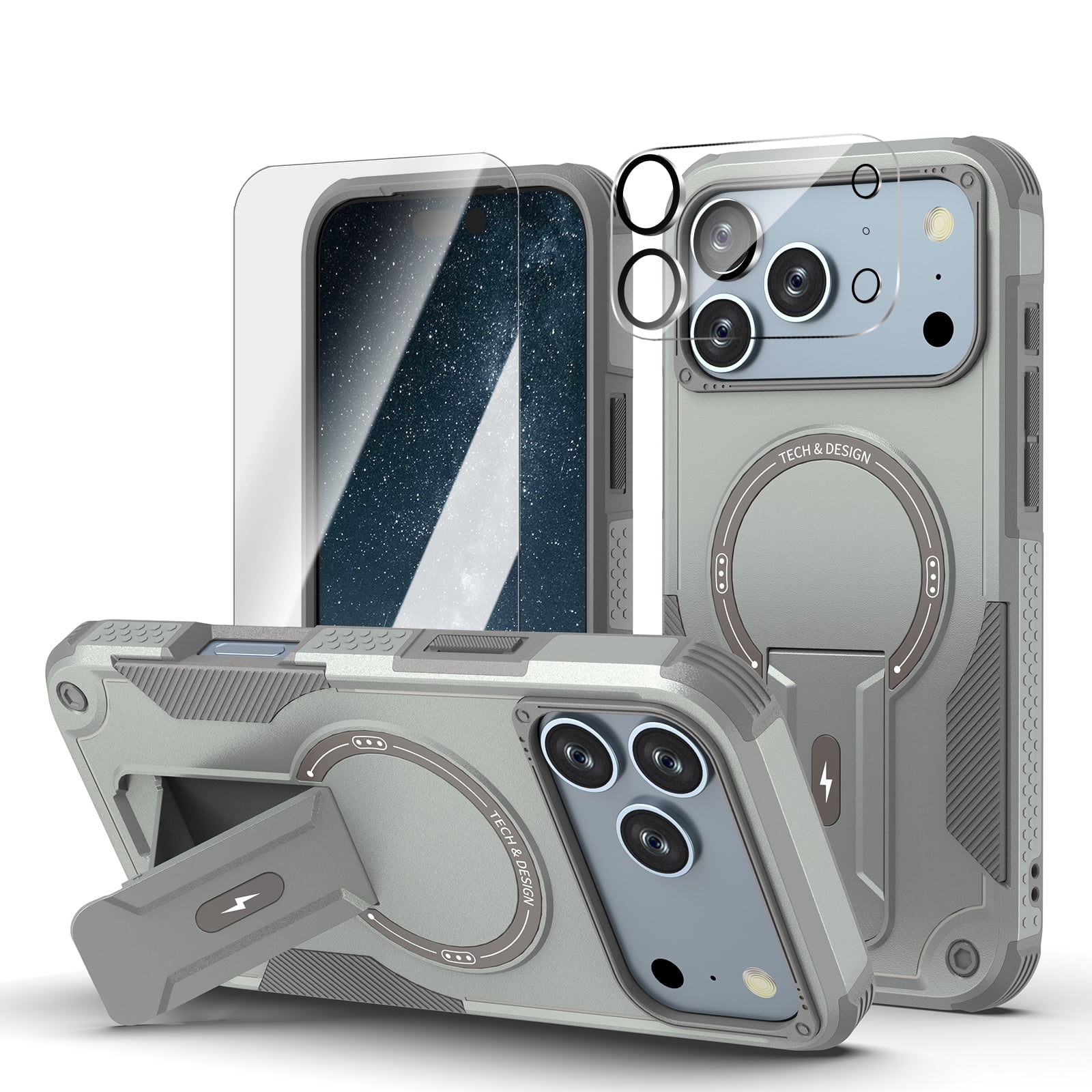 Dteck for iPhone 17 Pro Max Case with Screen Protector & Camera Lens ...