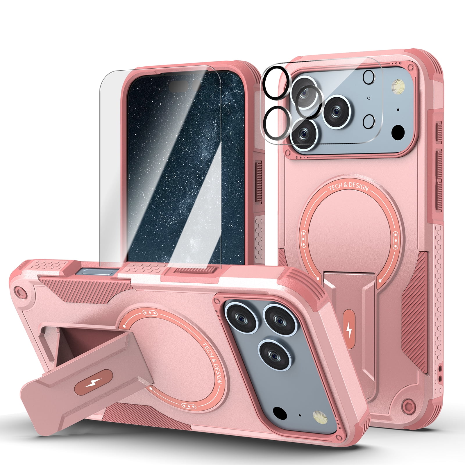 Dteck for iPhone 17 Pro Max Case with Screen Protector & Camera Lens ...