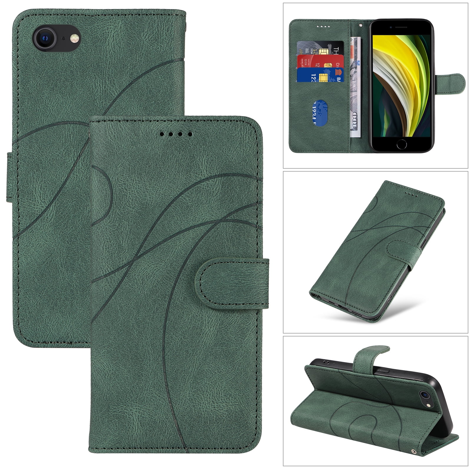 Dteck for iPhone 7 Plus / 8 Plus Wallet Case, Premium PU Leather Flip ...