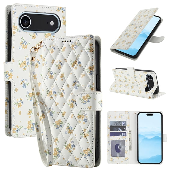 Dteck for iPhone Air (2025) Wallet Case with Card Holder, Shockproof PU ...