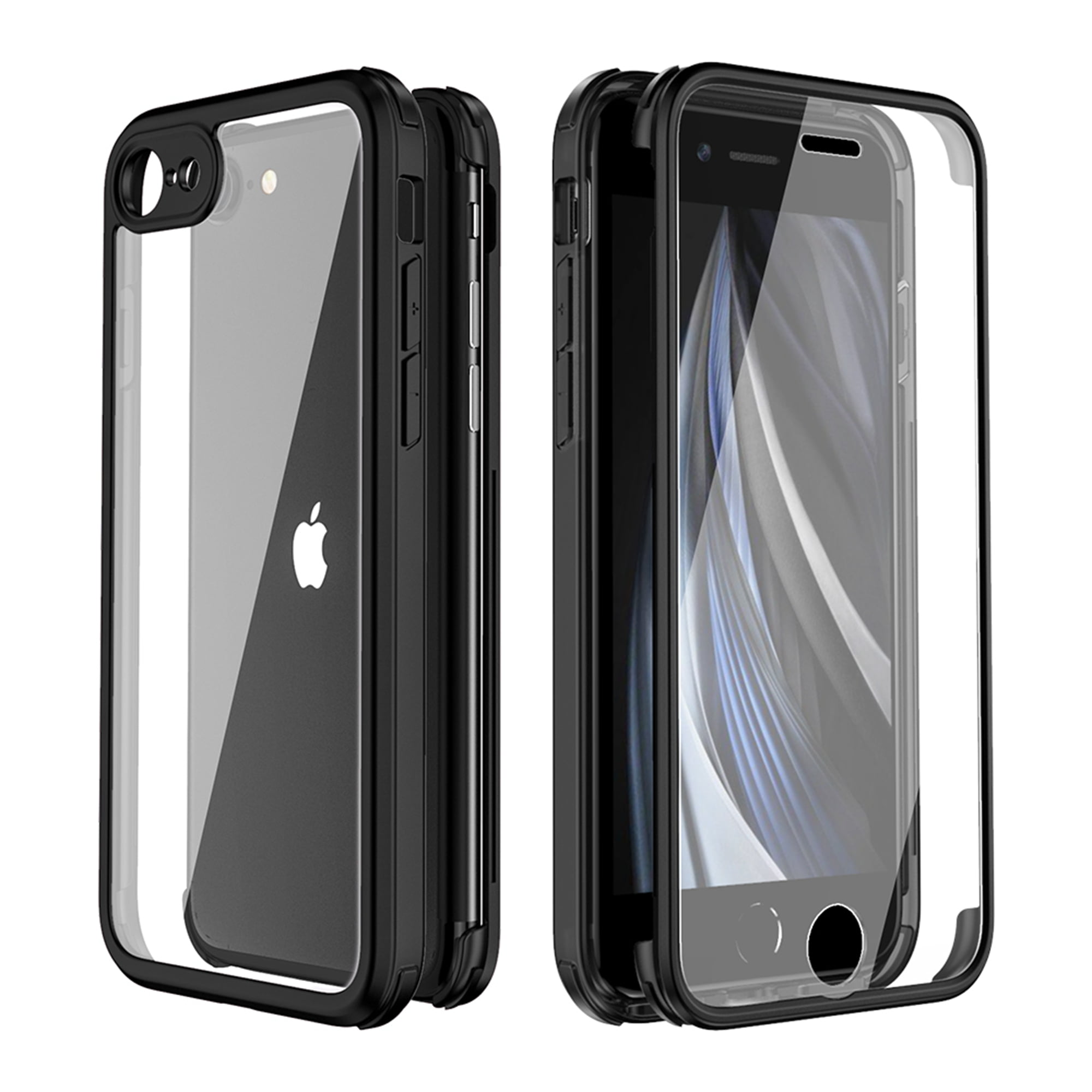 Dteck iPhone SE 2020 Case, Dual Layer Full Body Shockproof Protection ...