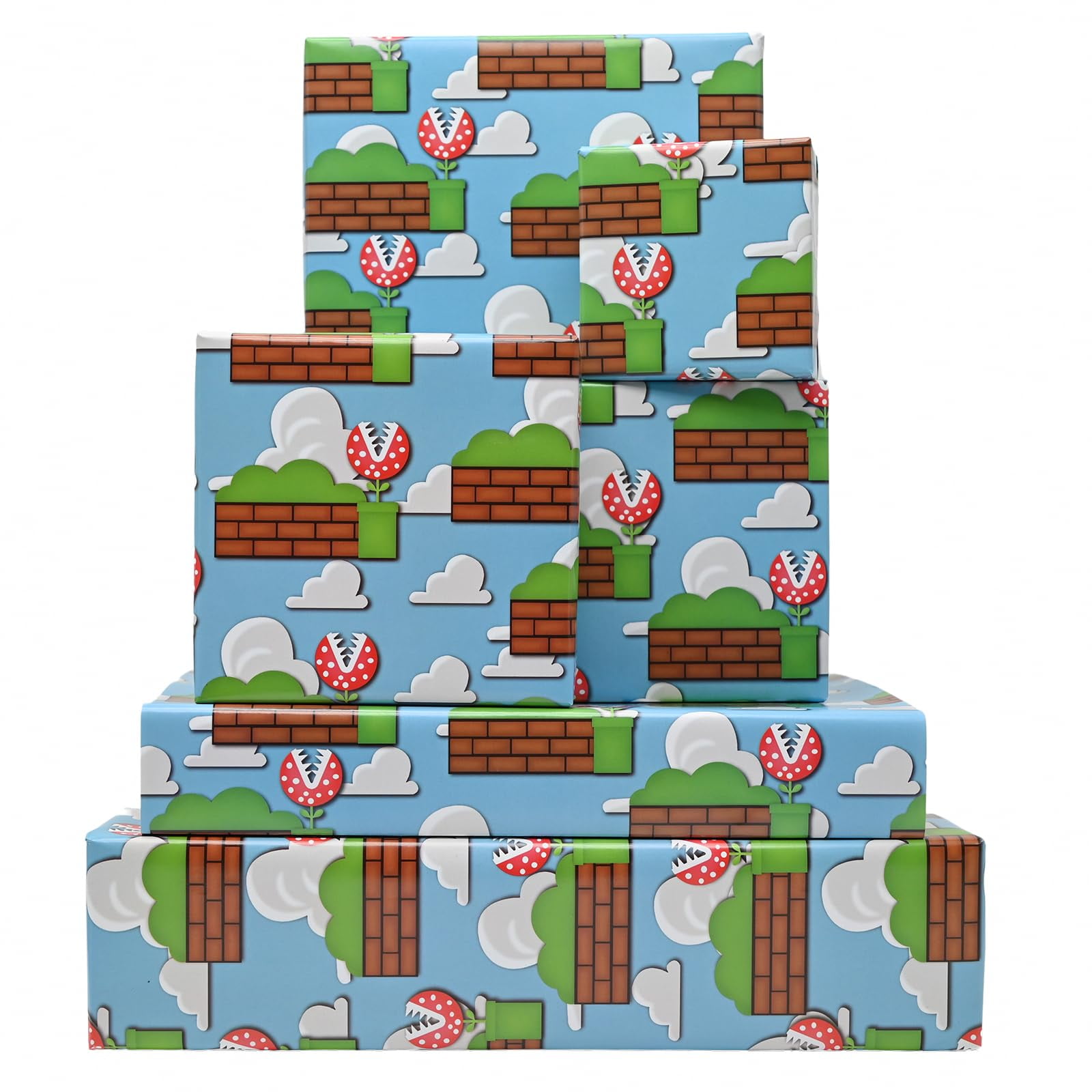 Dtiafu Game Wrapping Paper MMF7 Boy Birthday Style Gift Wrap Paper Bulk ...