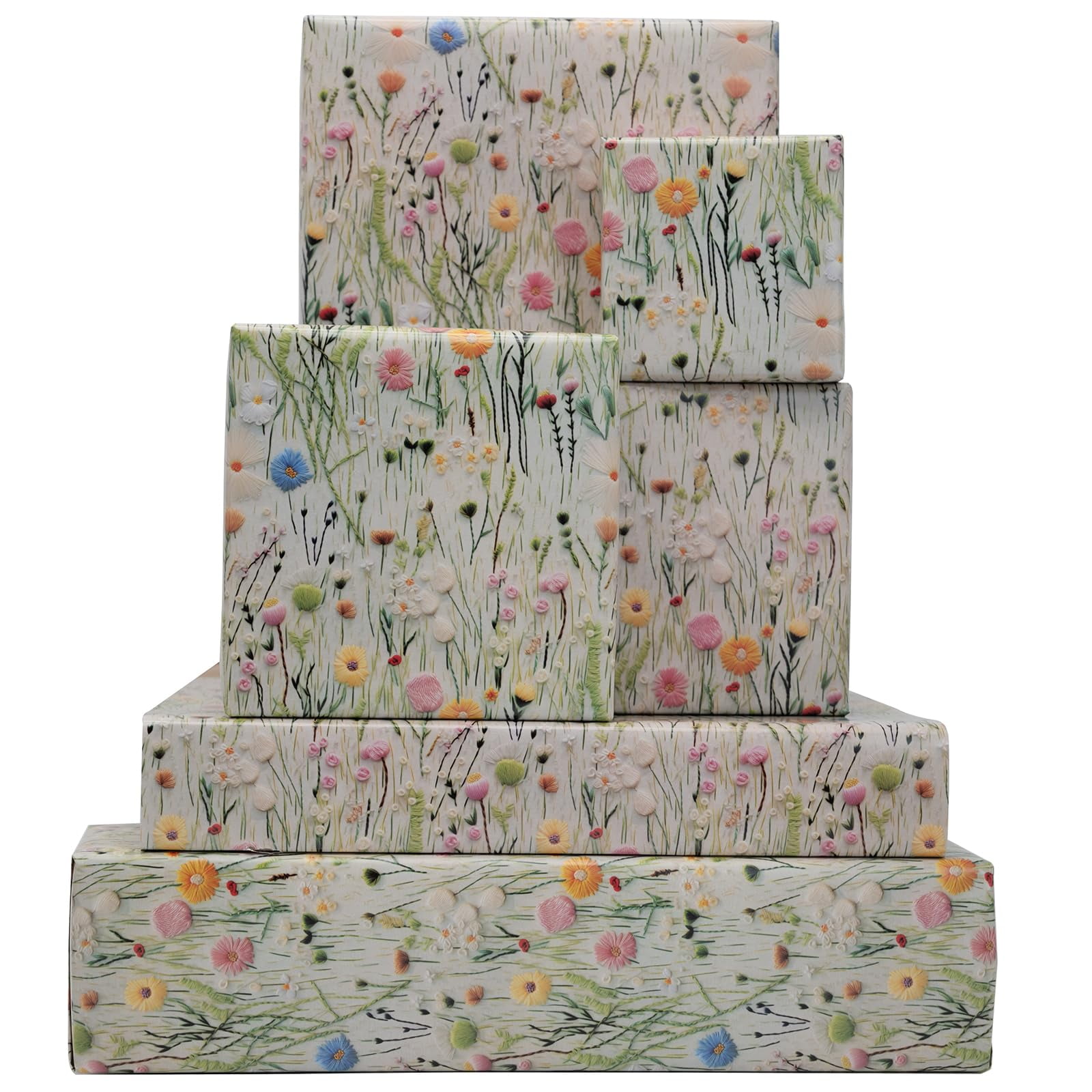 Dtiafu Wildflower Wrapping Paper STF9 Vintage Floral Style Gift Paper ...