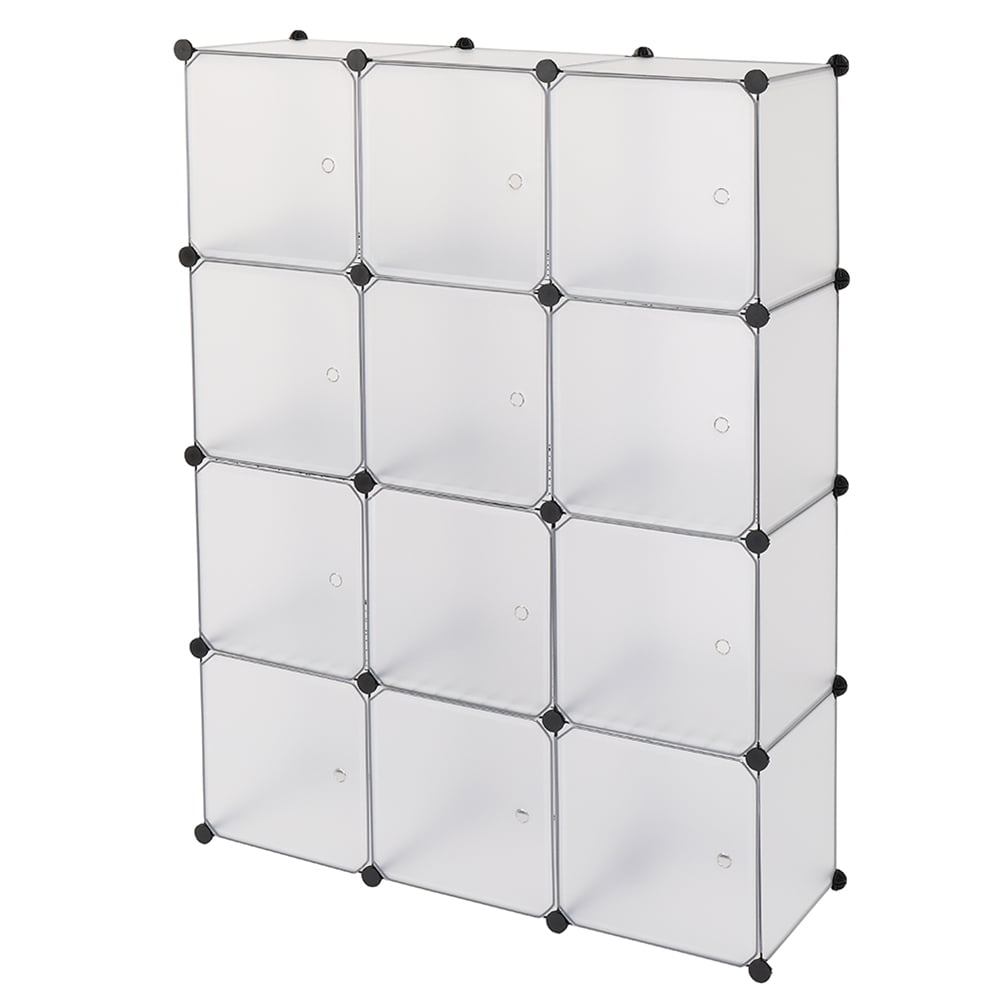 Dtwnek 12 Cube Storage Shelf Shelving Bookcase Bookshelf Closet Cabinet ...