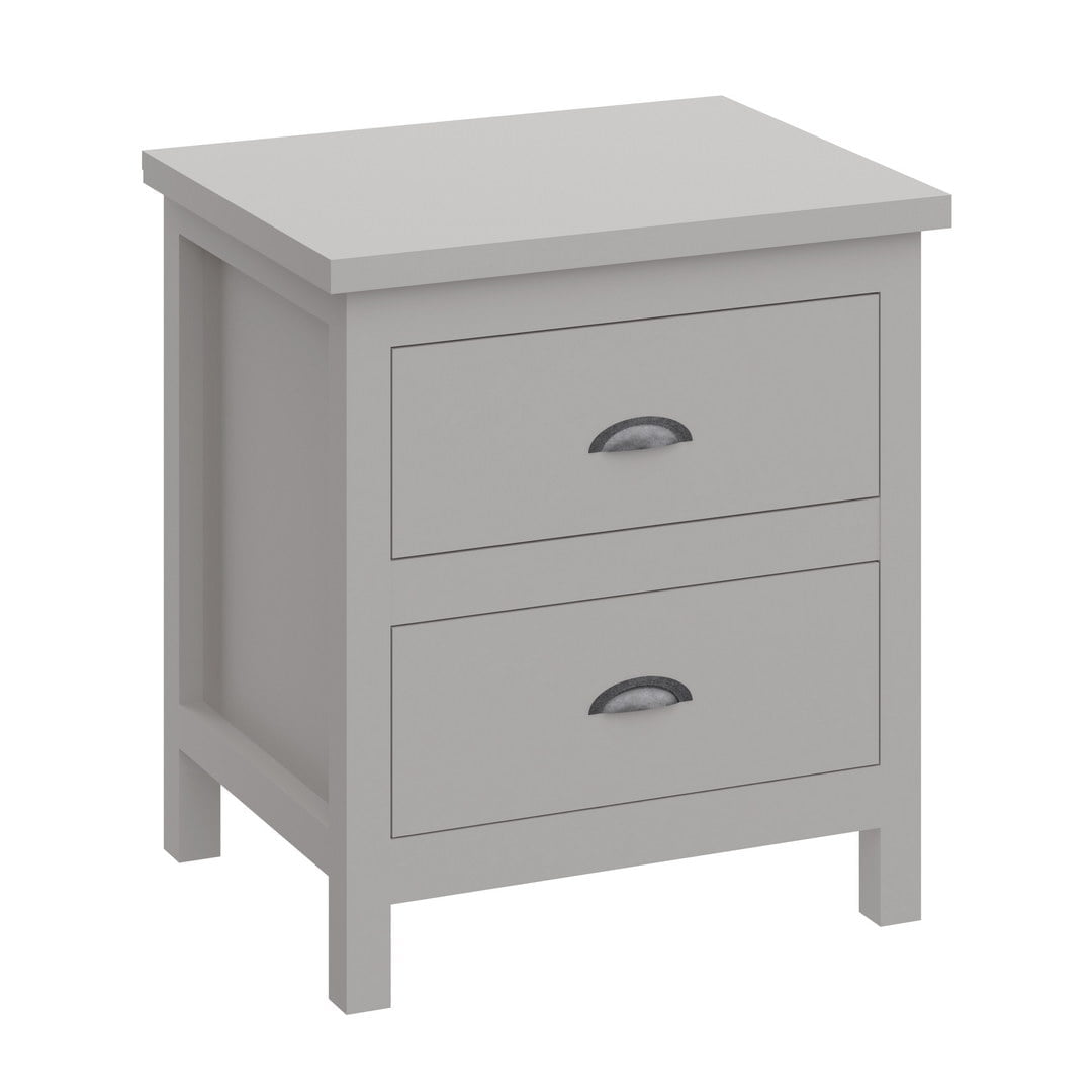 Dtwnek 2 Drawers Nightstand Bedside Table for Home Living Room Office ...