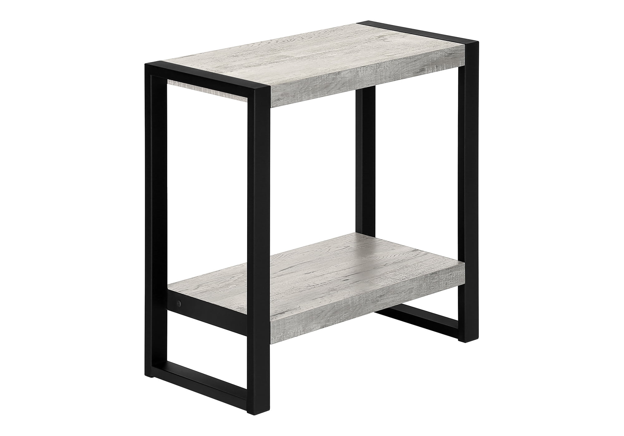 Dtwnek 2 Tiers Side Table with Metal Legs, End Table Nightstand for ...