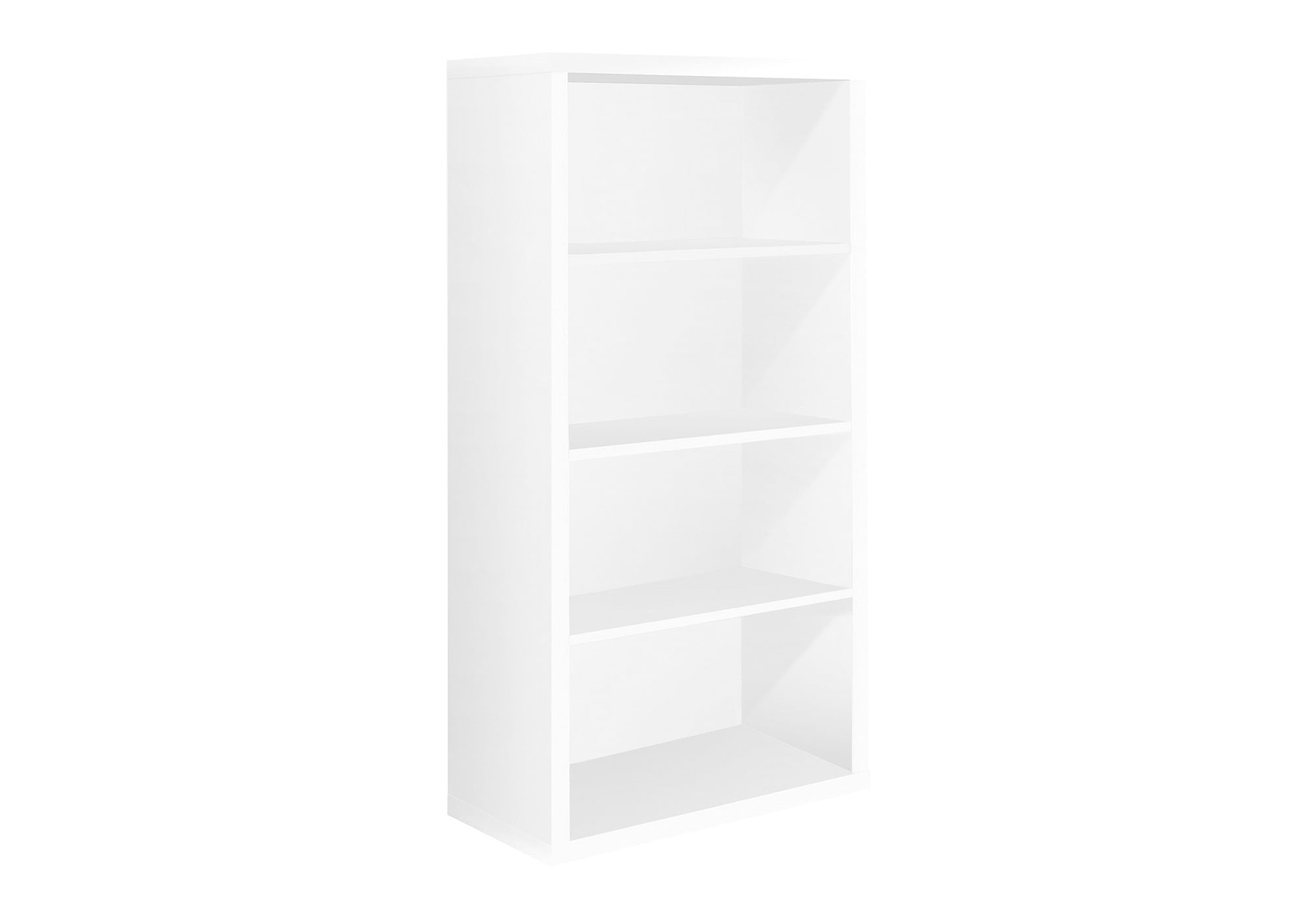 Dtwnek 4 Tier 48" Tall Wood Bookshelf Bookcase for Bedroom, Office ...