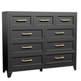 Dtwnek 9 Drawer Dresser with Handle, Mdoern Metal Storage Cabinet for ...