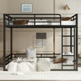 Dtwnek Metal Floor Bunk Bed Frame for Bedroom, Noise-reduced Design ...