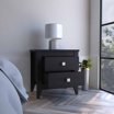 Coaster 200972-CO 2 Drawer Nightstand, Burnished Oak - Walmart.com