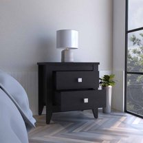 Coaster 200972-CO 2 Drawer Nightstand, Burnished Oak - Walmart.com