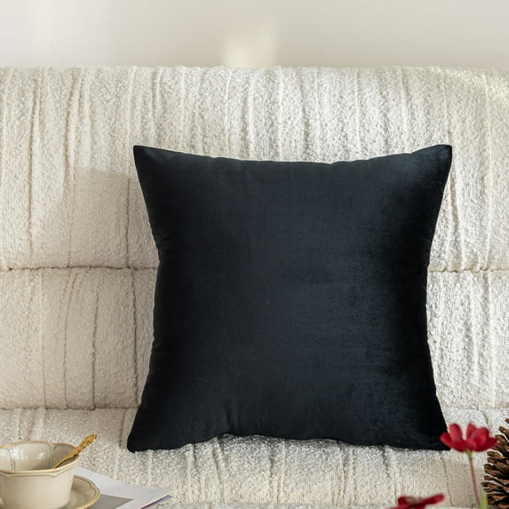 Dtwnek Set of 1 Decorative Throw Pillow Covers Soft Velvet Pillowcases ...