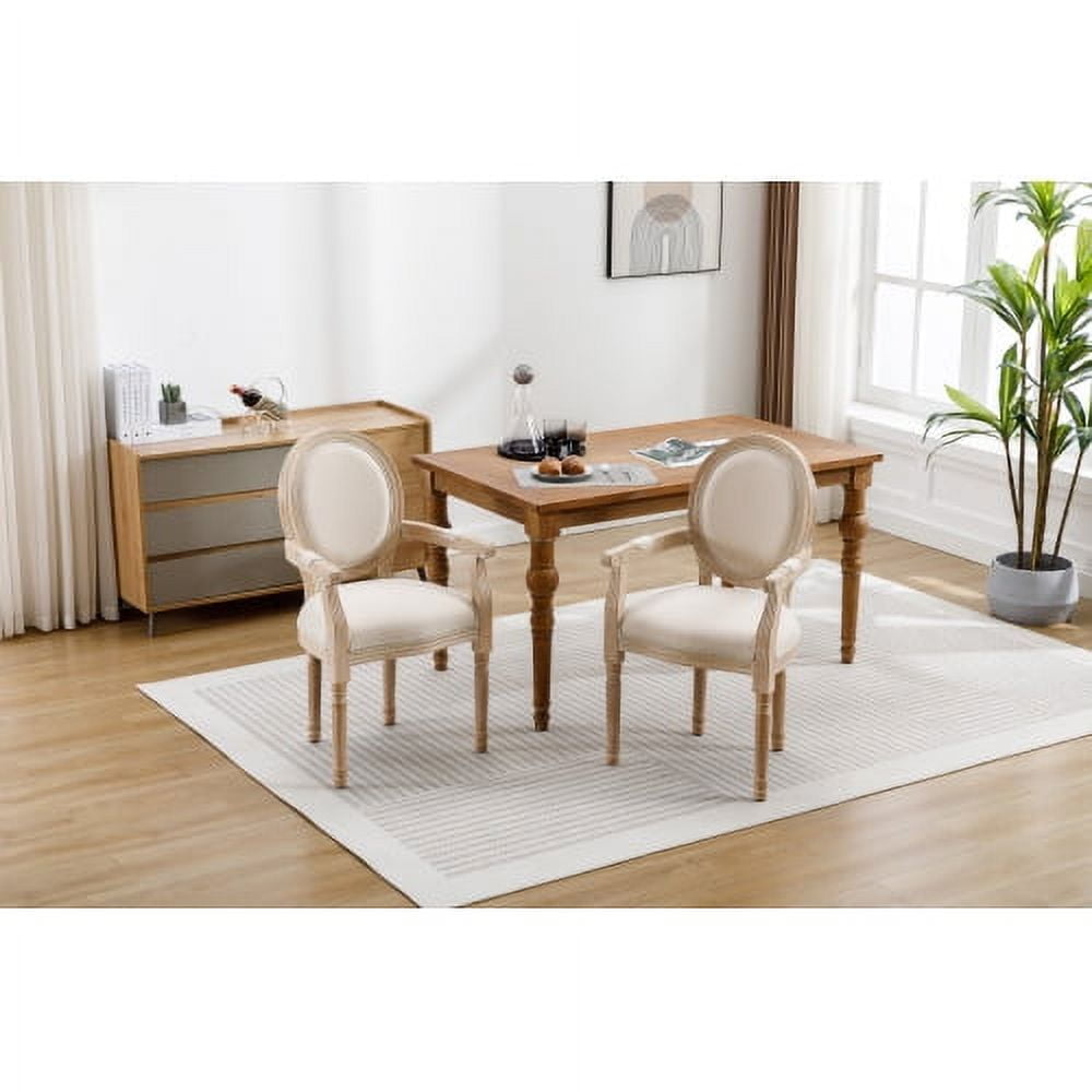 Dtwnek Set of 2 Solid Wood Frame Dining Chair Side Chair for Living ...